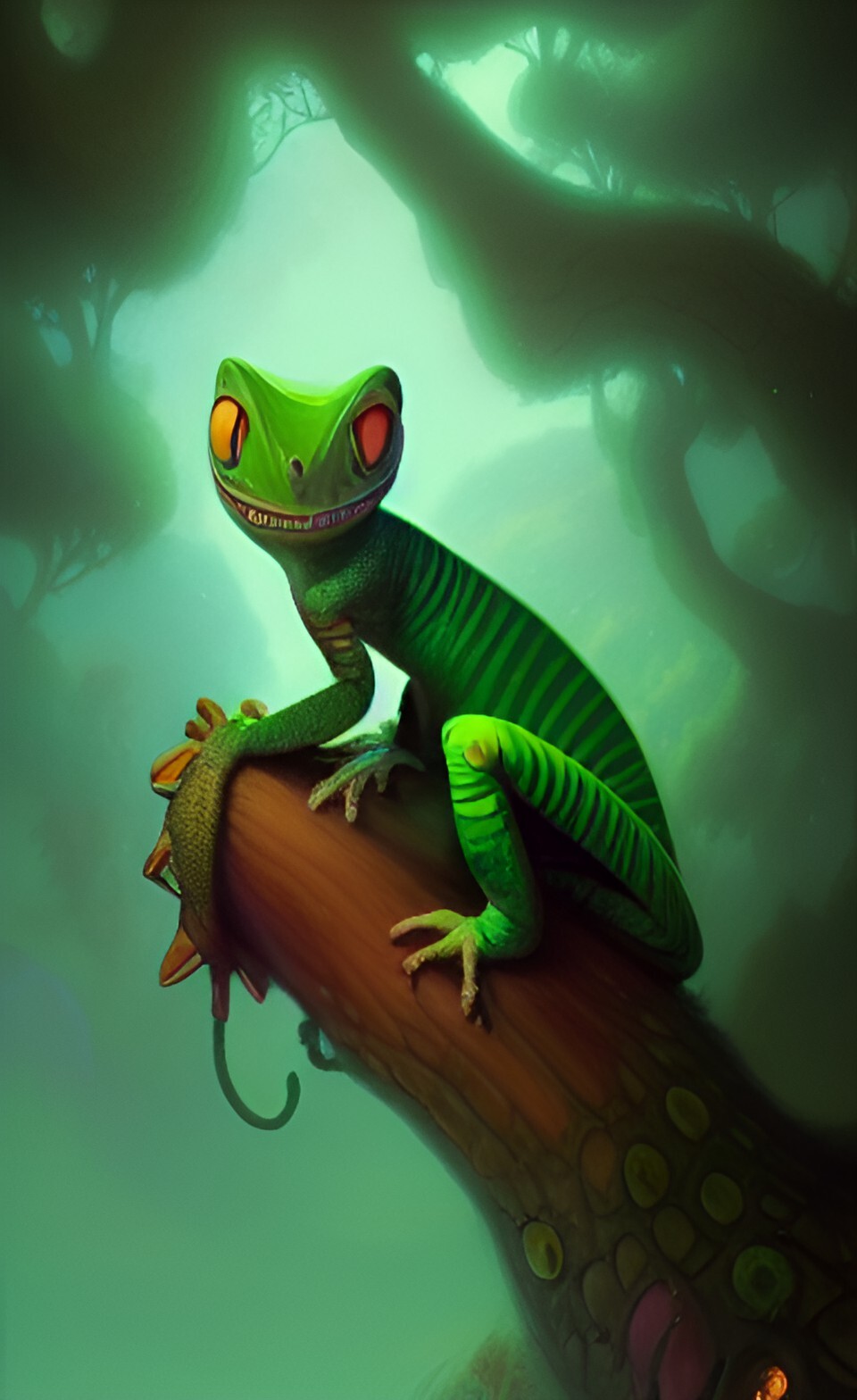 ArtStation - Kriss is a lizard -2100-jpg pack wombo art | Artworks
