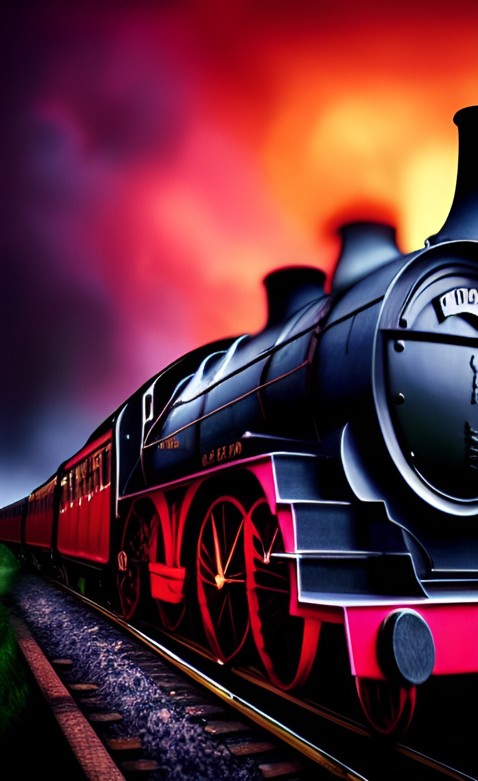 ArtStation - steam train 2300-jpg pack wombo art | Artworks