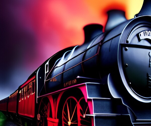 ArtStation - steam train 2300-jpg pack wombo art | Artworks