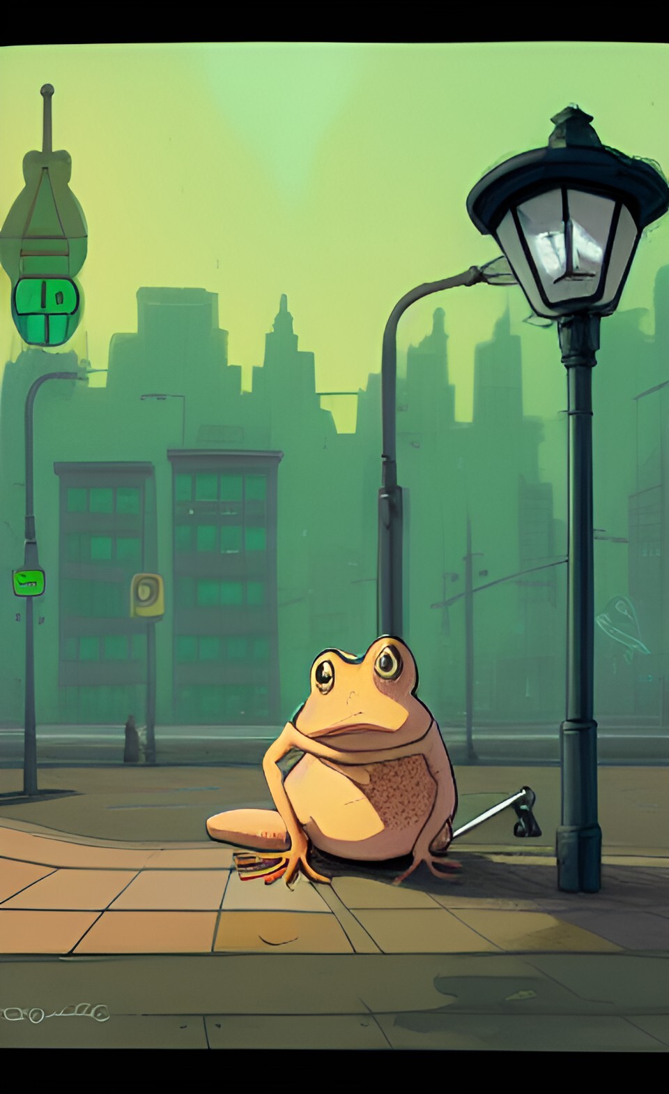 ArtStation - cartoon of a toad smoking 2200-jpg pack wombo art | Artworks