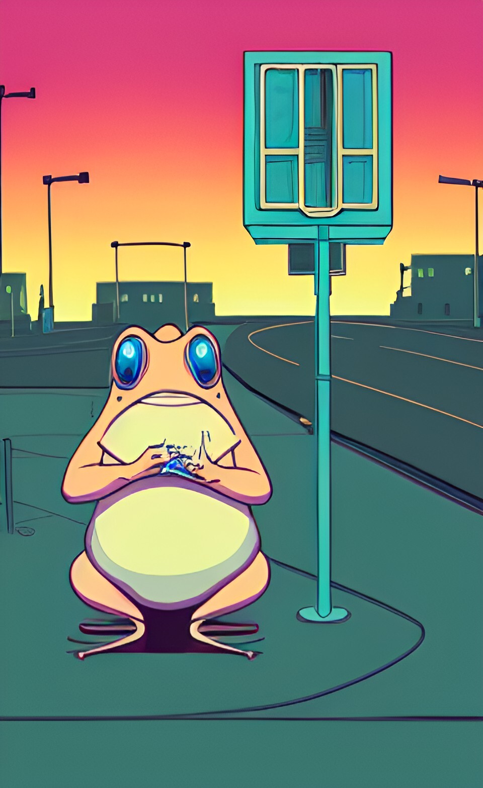 ArtStation - cartoon of a toad smoking 2200-jpg pack wombo art | Artworks