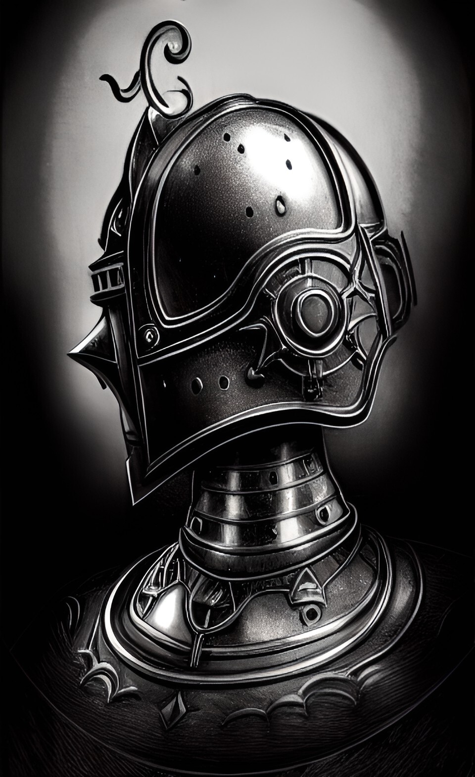 ArtStation - iron medieval helm dark fantasy 1800-jpg pack wombo art ...