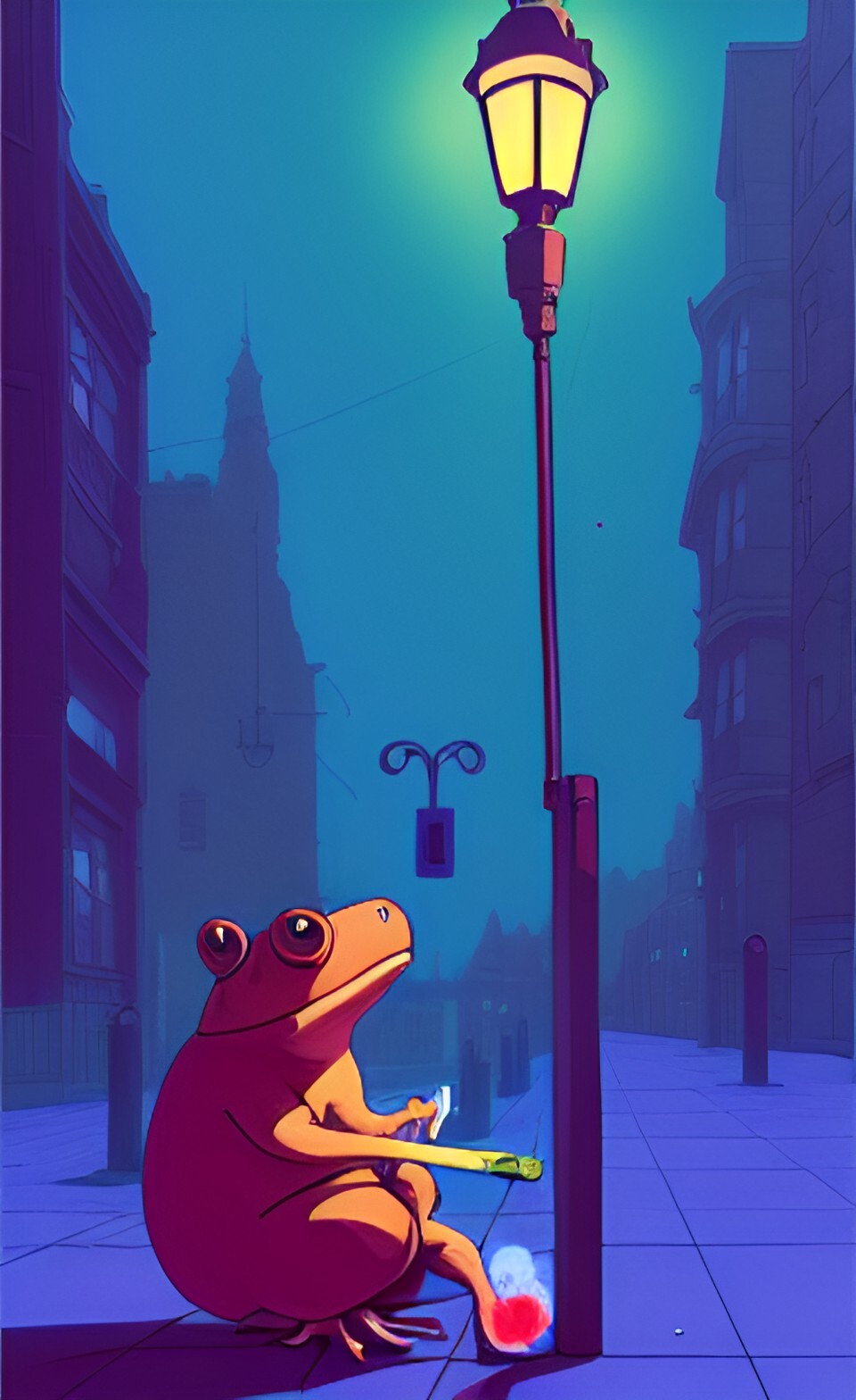 ArtStation - cartoon of a toad smoking 2200-jpg pack wombo art | Artworks