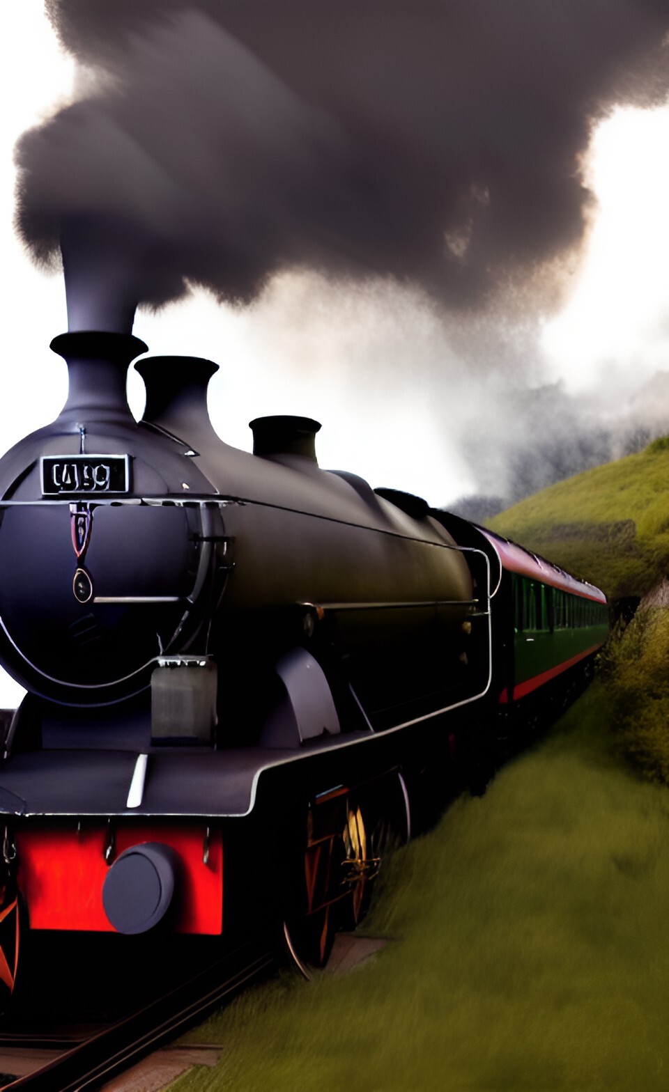 ArtStation - steam train 2300-jpg pack wombo art | Artworks