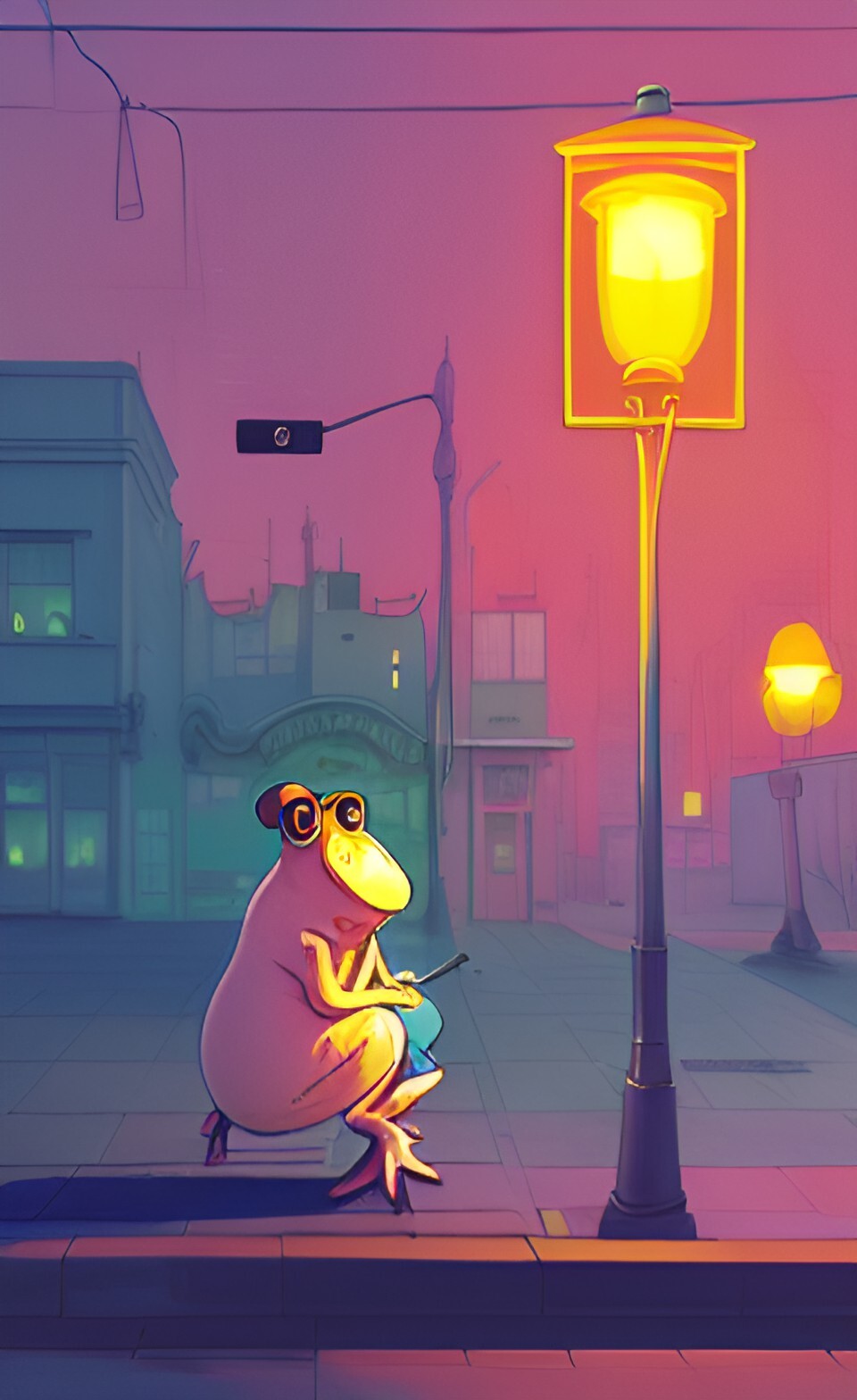 ArtStation - cartoon of a toad smoking 2200-jpg pack wombo art | Artworks