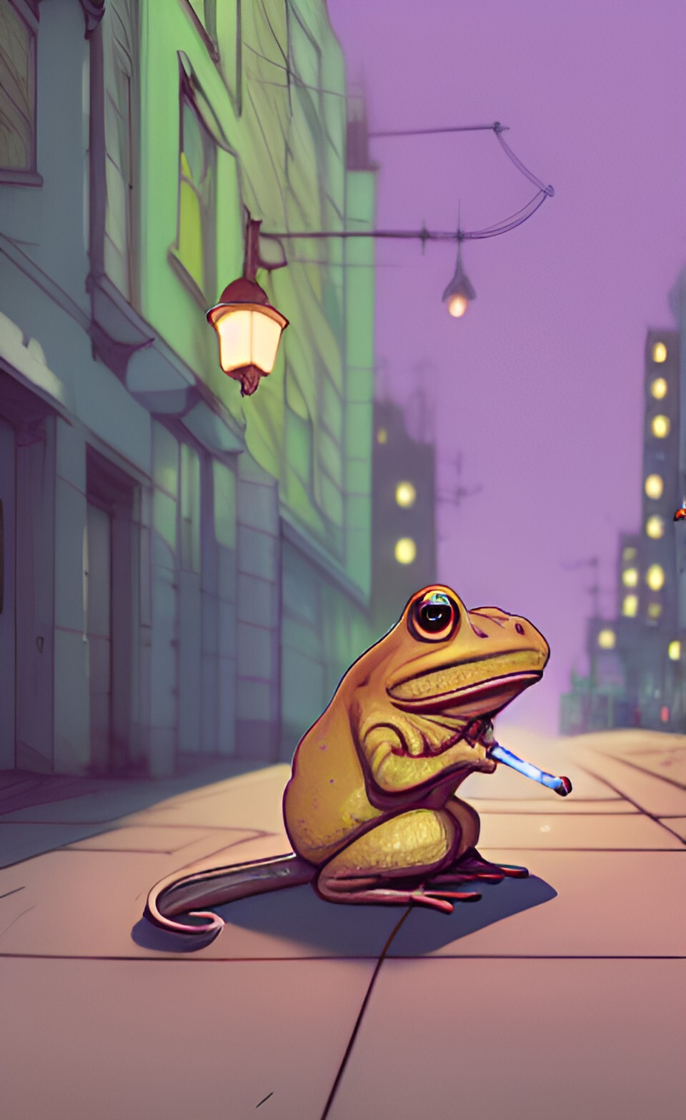 ArtStation - cartoon of a toad smoking 2200-jpg pack wombo art | Artworks