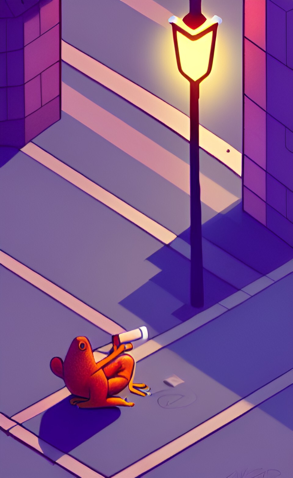 ArtStation - cartoon of a toad smoking 2200-jpg pack wombo art | Artworks