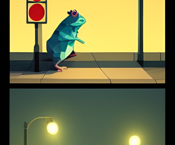 ArtStation - cartoon of a toad smoking 2200-jpg pack wombo art | Artworks