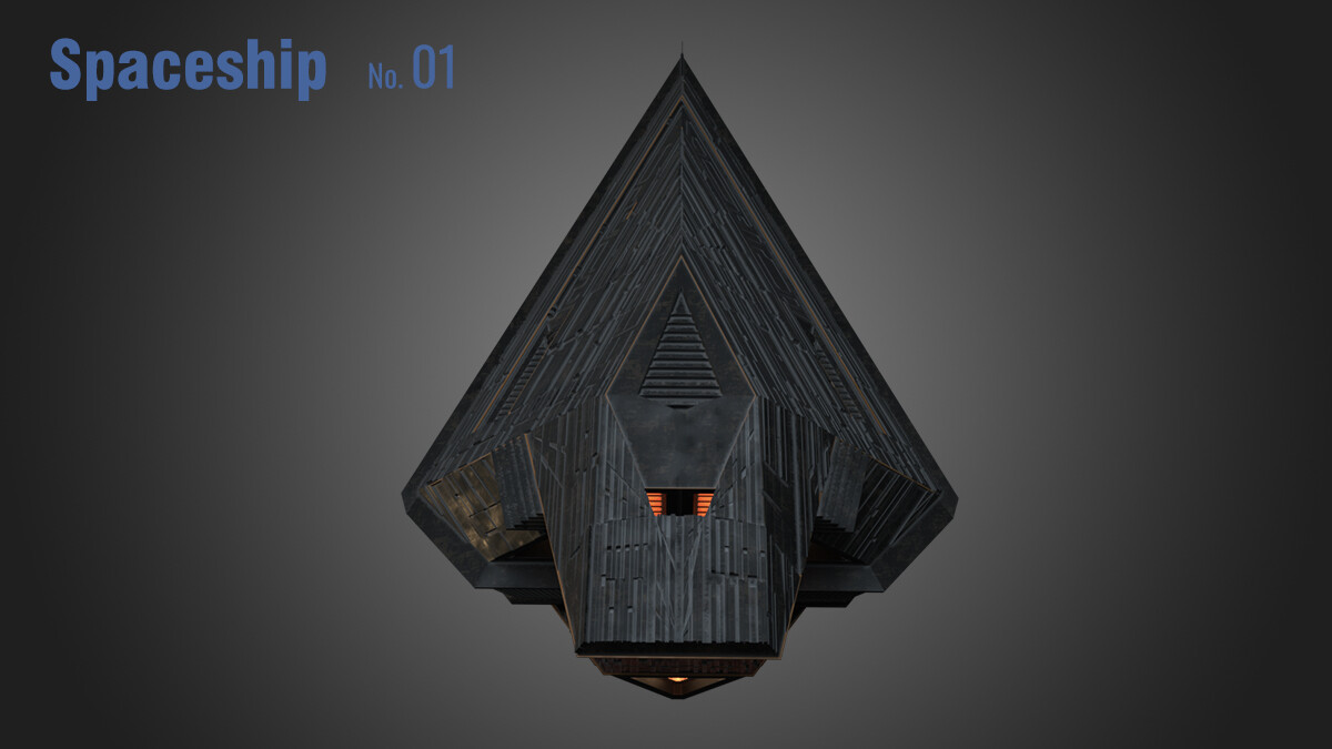 ArtStation - Dark Spaceship 01 | Resources