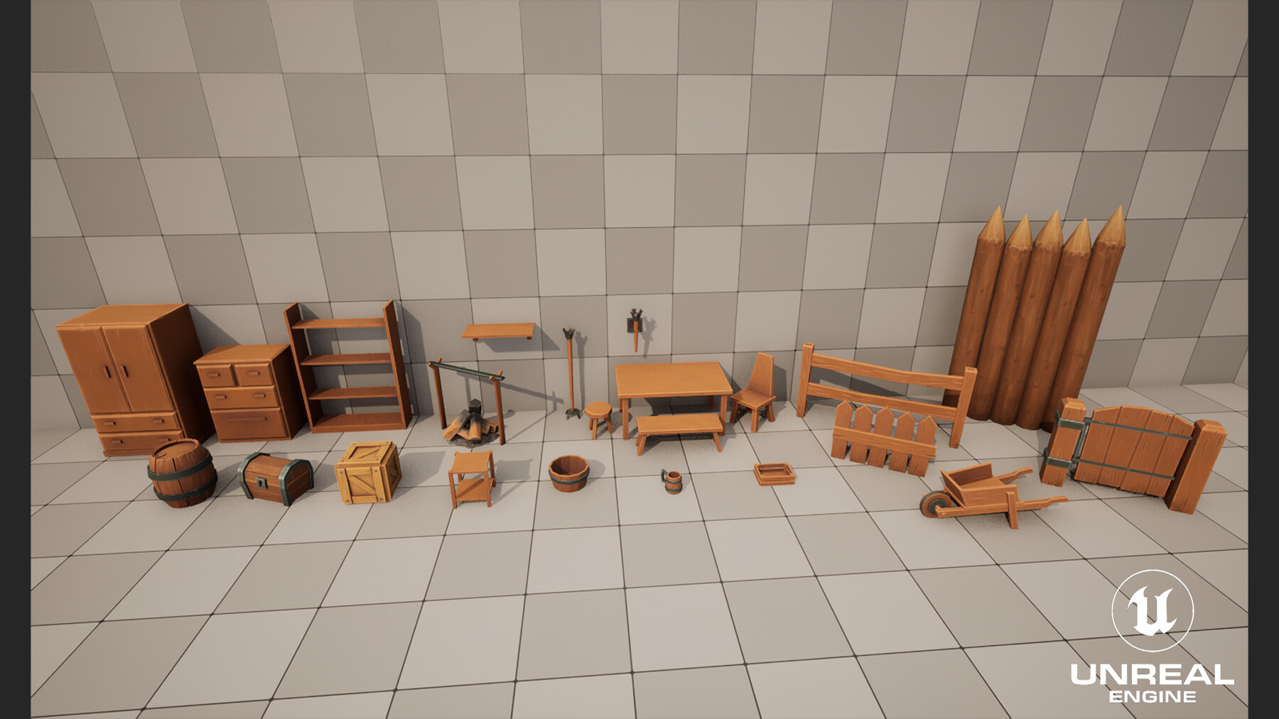 ArtStation - Stylized Wood Props | Game Assets