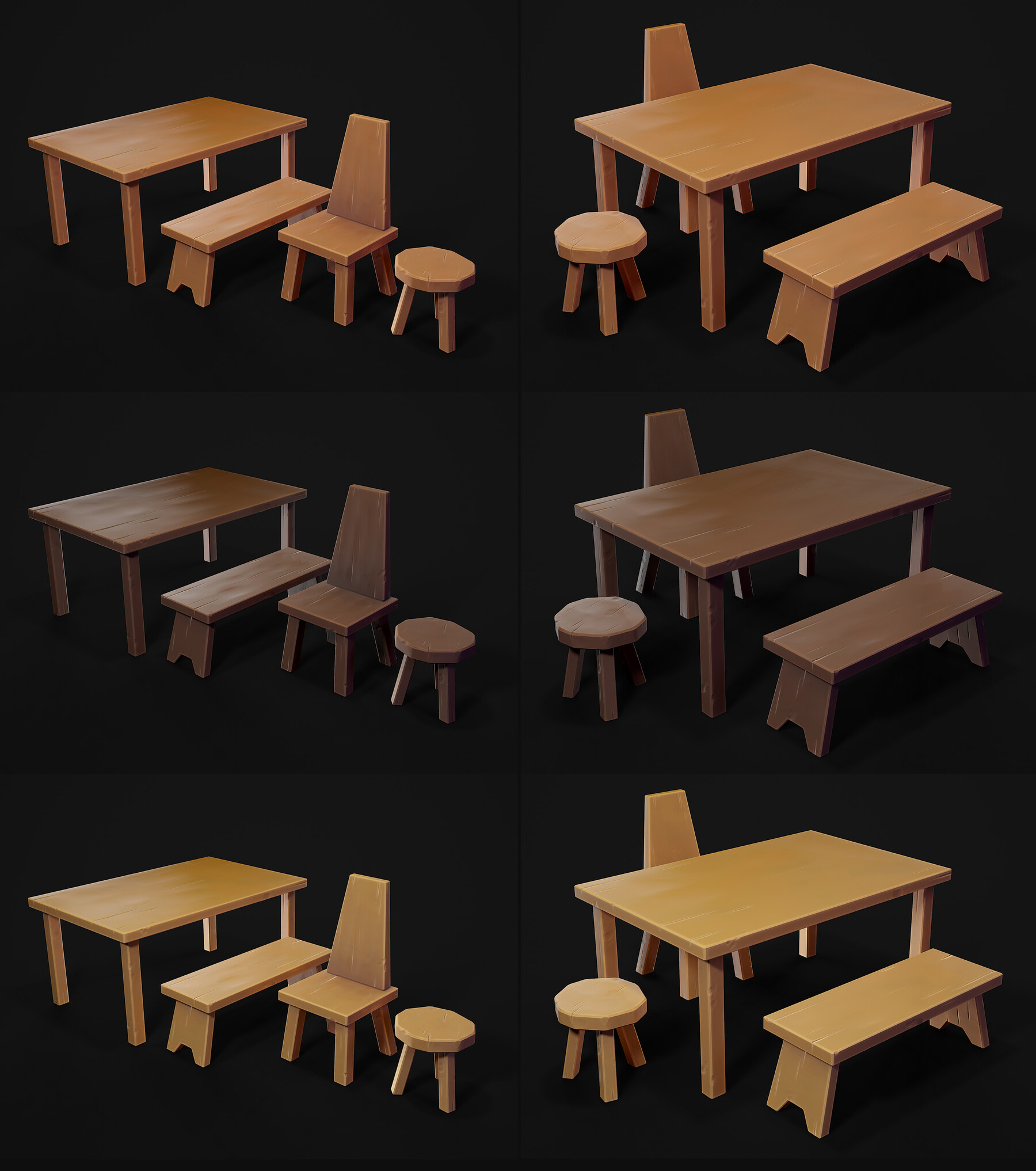 ArtStation - Stylized Wood Props | Game Assets