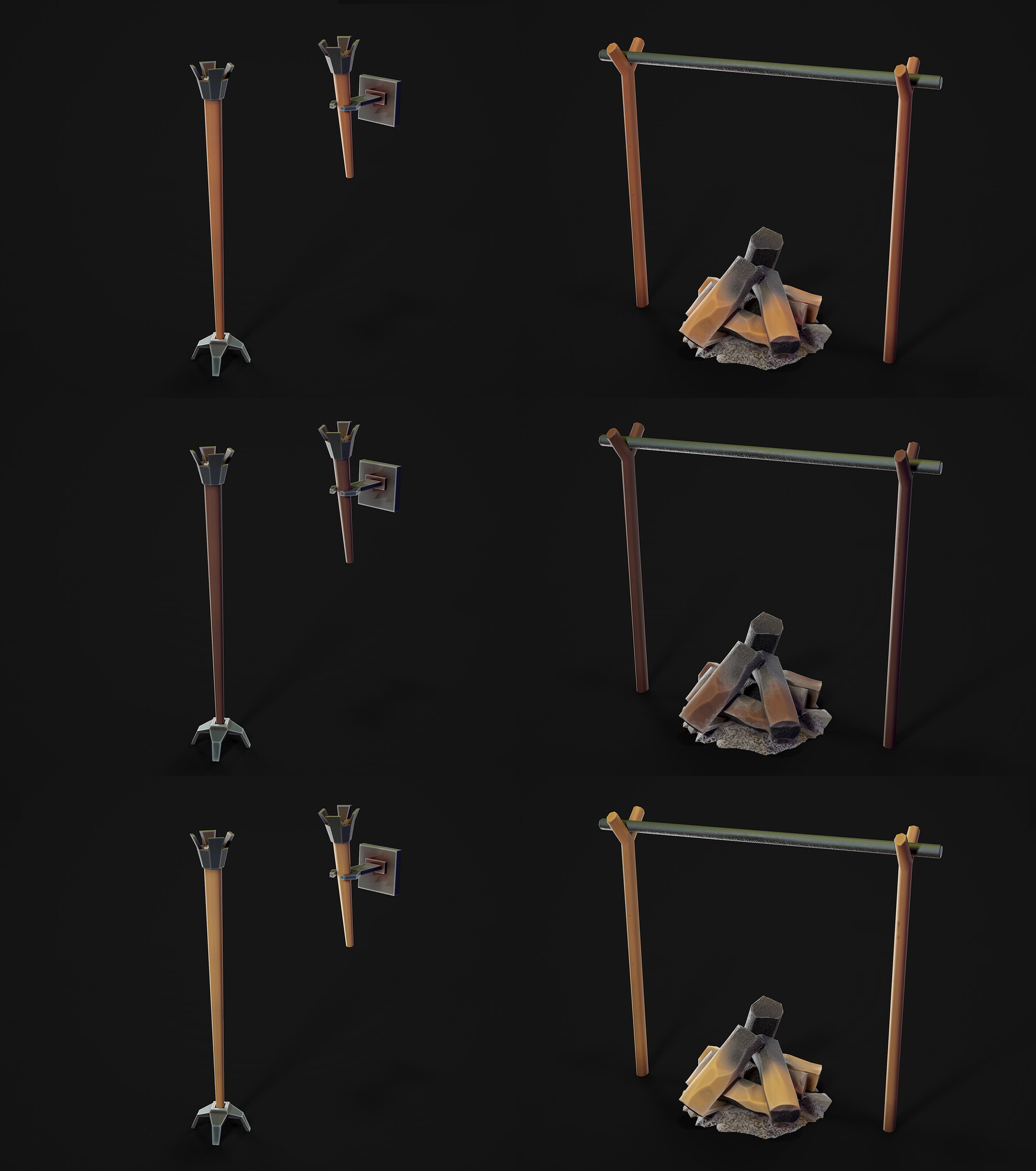 ArtStation - Stylized Wood Props | Game Assets