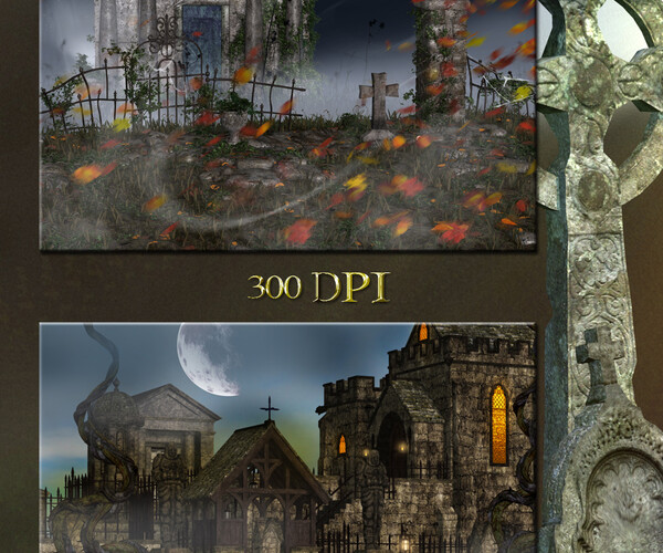 ArtStation - 6 Gothic Autumn Illustrations | Artworks