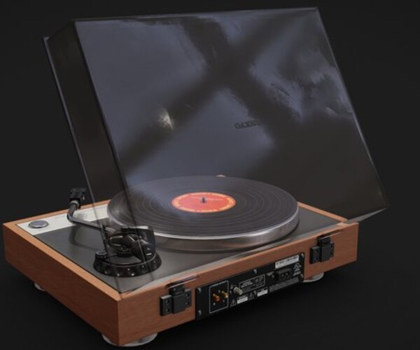 ArtStation - Real-time Record Player Turntable | Game Assets