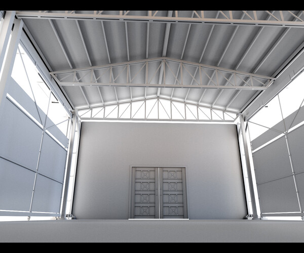 ArtStation - 6 Industrial Sheds- High detail 3d models | Resources