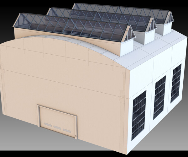 ArtStation - 6 Industrial Sheds- High detail 3d models | Resources