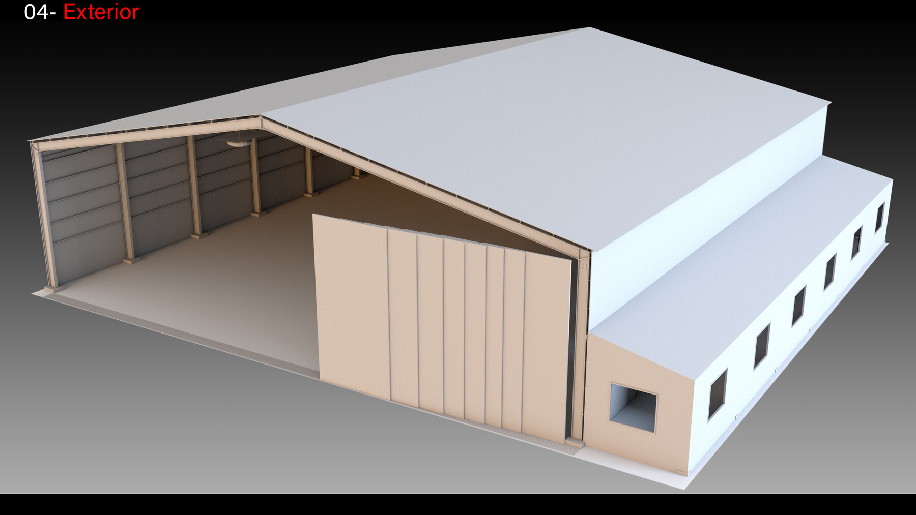 ArtStation - 6 Industrial Sheds- High detail 3d models | Resources