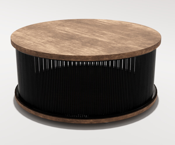 ArtStation - Coffee table MD03 - round, loft style | Resources