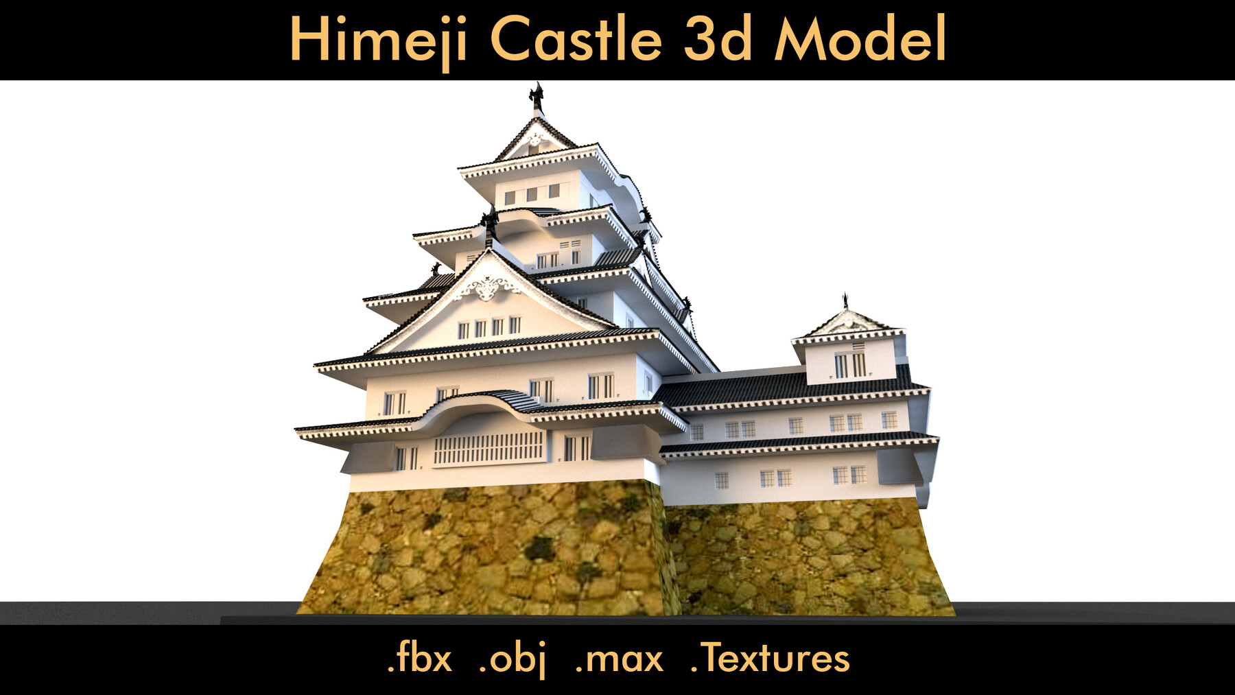 ArtStation - Himeji Castle- 3d Model | Resources