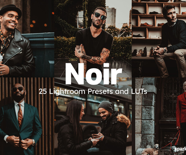 ArtStation - 25 Noir Lightroom Presets and LUTs | Resources