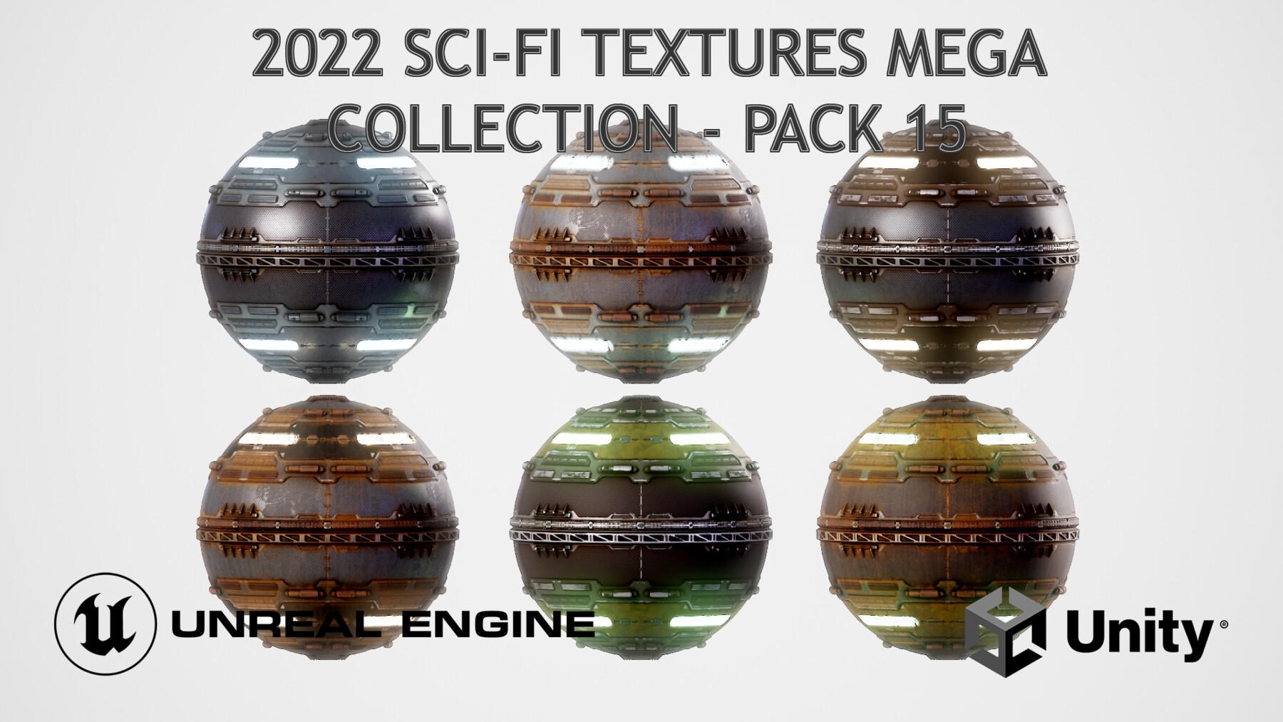 ArtStation - PBR Sci-Fi Texture Pack 15 | Game Assets