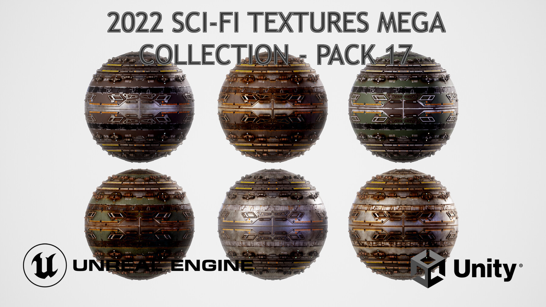 ArtStation - PBR Sci-Fi Texture Pack 17 | Game Assets