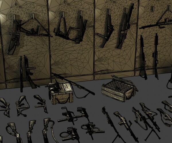 ArtStation - Ww2 US Items and Equipment Pack2 | Resources