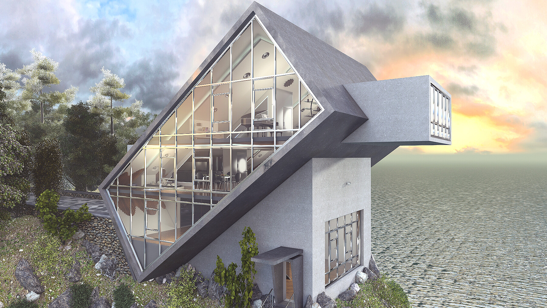 ArtStation - SLOPED HOUSE | Resources