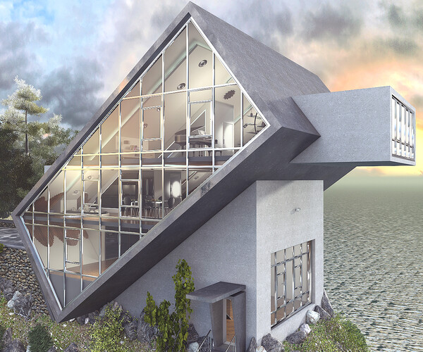 ArtStation - SLOPED HOUSE | Resources