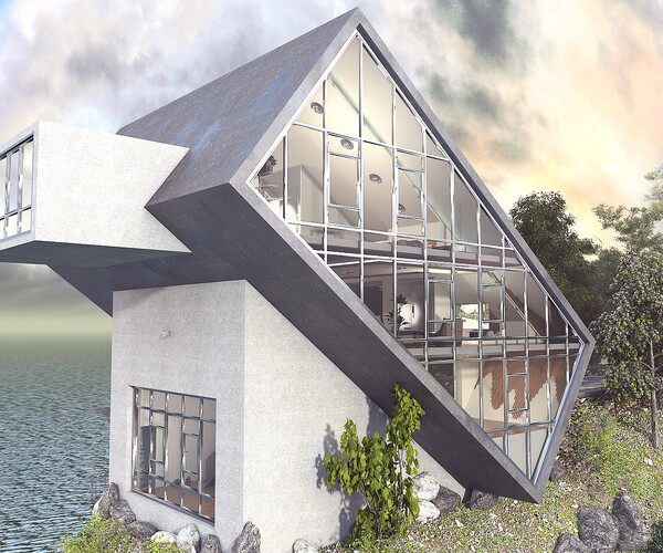 ArtStation - SLOPED HOUSE | Resources