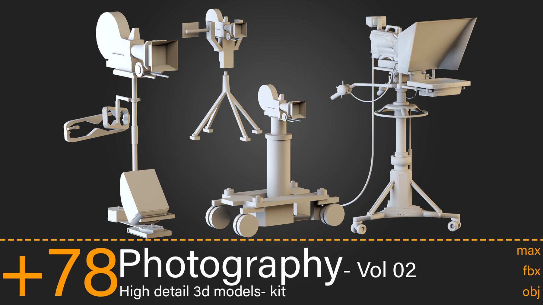 ArtStation - +78- Photography Kit- Vol 02- 3d models-max.fbx.obj ...