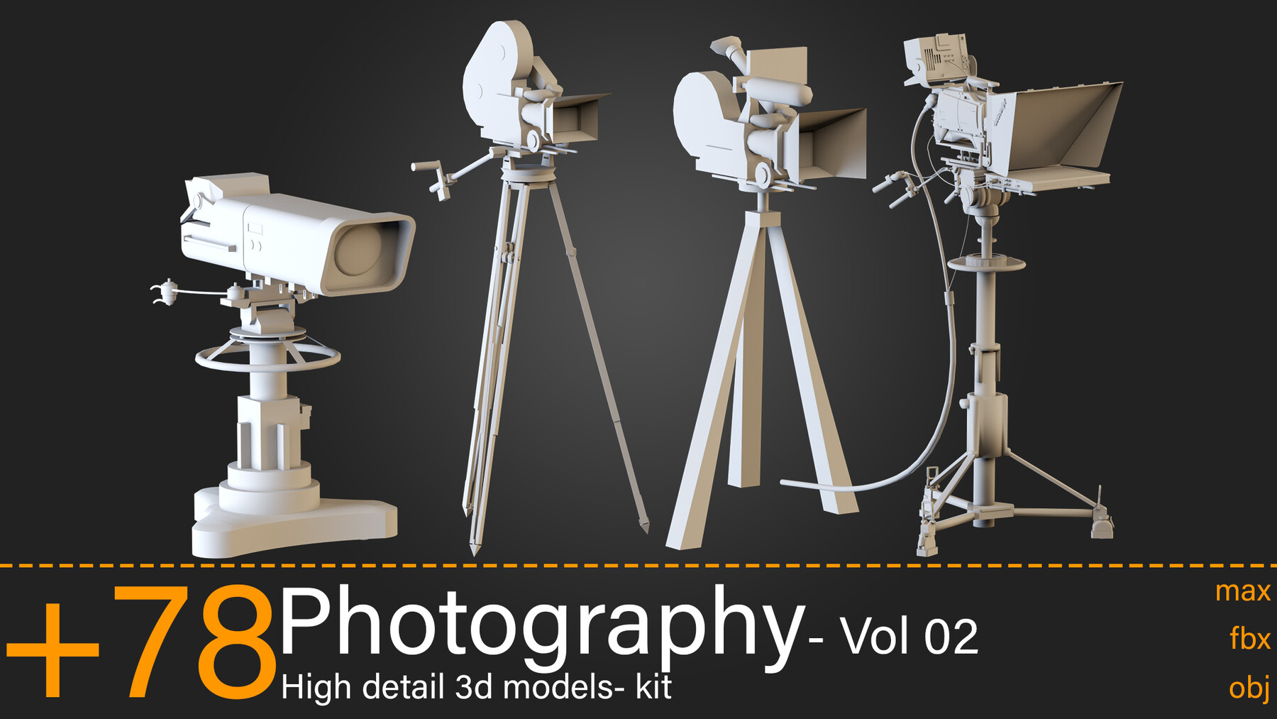 ArtStation - +78- Photography Kit- Vol 02- 3d models-max.fbx.obj ...