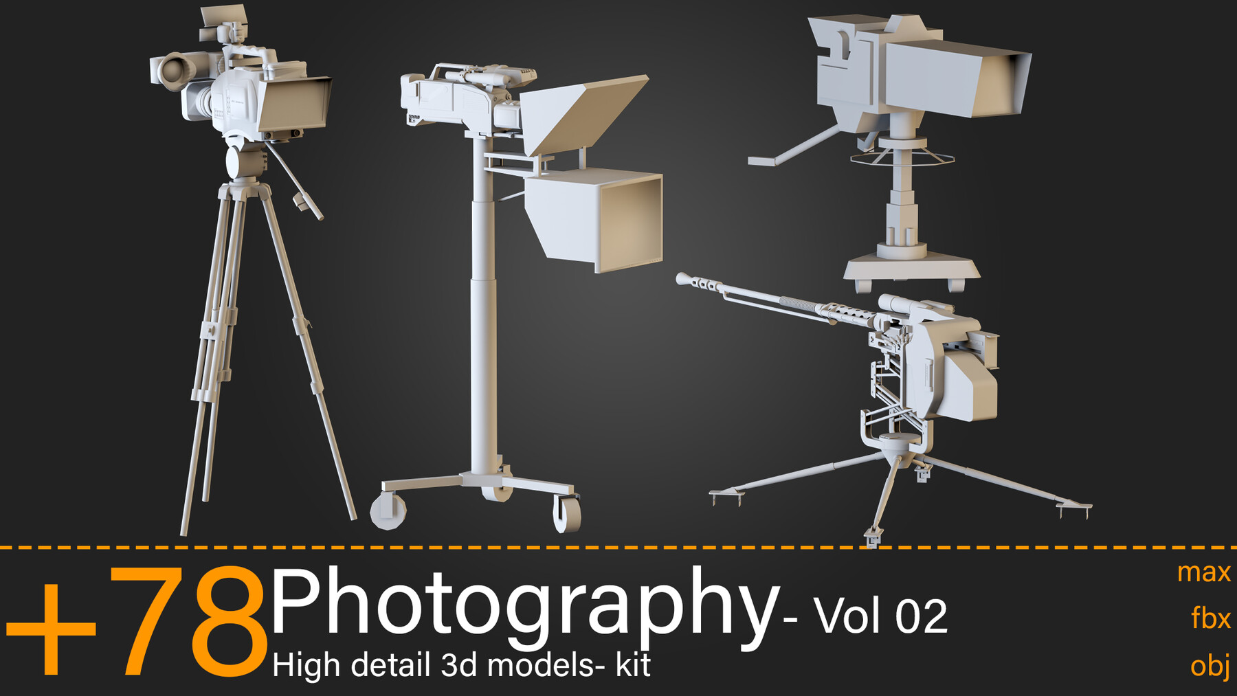 ArtStation - +78- Photography Kit- Vol 02- 3d models-max.fbx.obj ...
