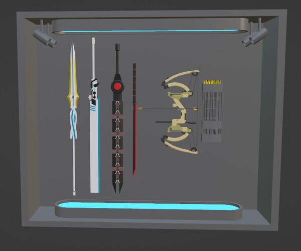 ArtStation - Weapon locker | Game Assets