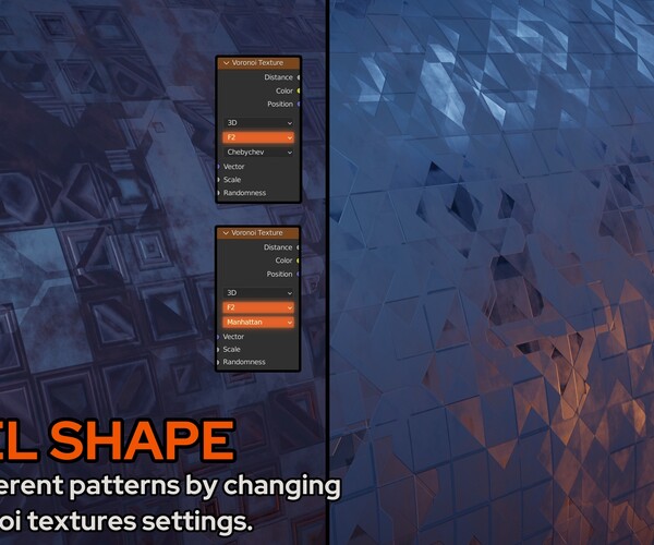 ArtStation - BLENDER Procedural sci-fi material shader | Resources