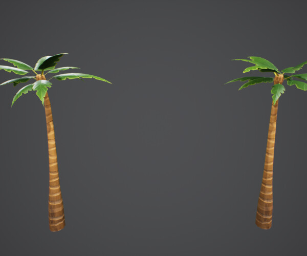 ArtStation - Stylized Palm Tree 02 | Game Assets