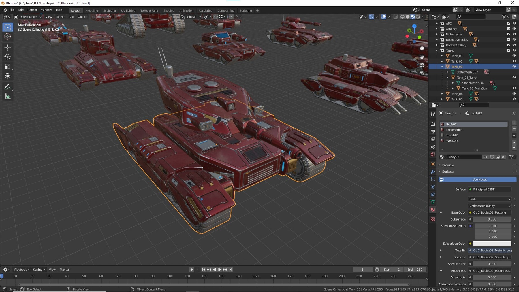 ArtStation - Sci-Fi Ground Units and Tanks Creator | Game Assets