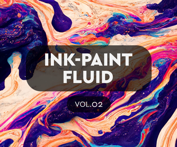 ArtStation - Ink-Paint Fluid Textures VOL.o2 // Generated Overlay ...