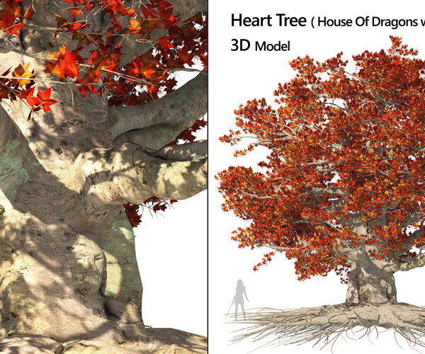 ArtStation - House of Dragons Winterfell Tree | Resources