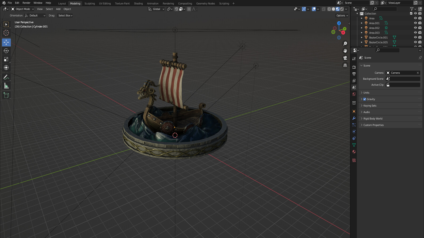 ArtStation - Blender 3 | Stylized Viking Boat | 3D Model | Complete ...