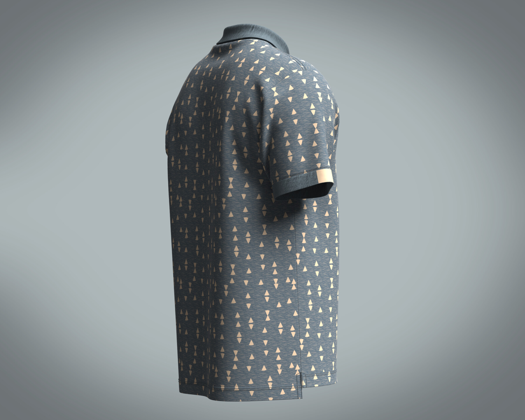 ArtStation - Men's Printed Polo | Resources