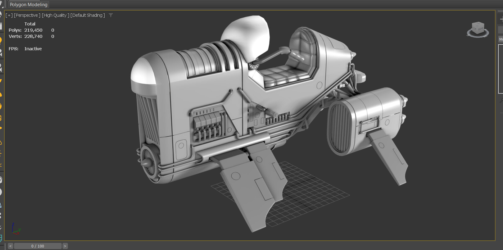 ArtStation - Mermac Gemini HV 3000 (hover bike 3D model) | Resources