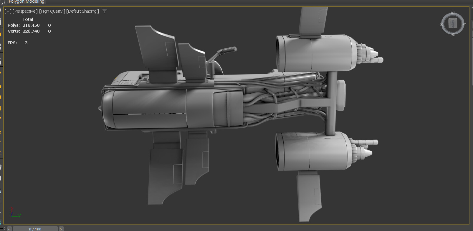 ArtStation - Mermac Gemini HV 3000 (hover bike 3D model) | Resources