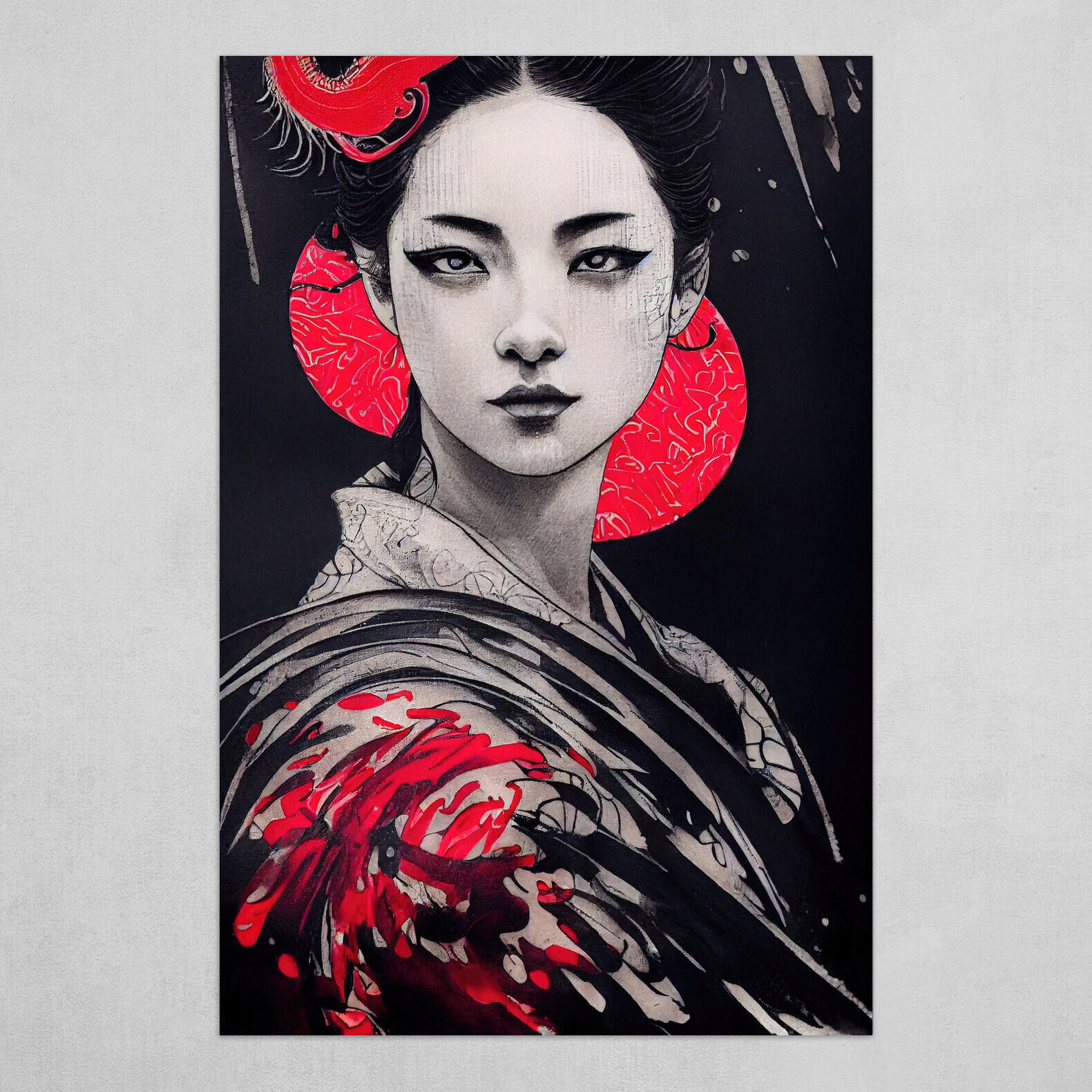 ArtStation - Japanese Geisha Downloadable Print, Stunning Art Large ...