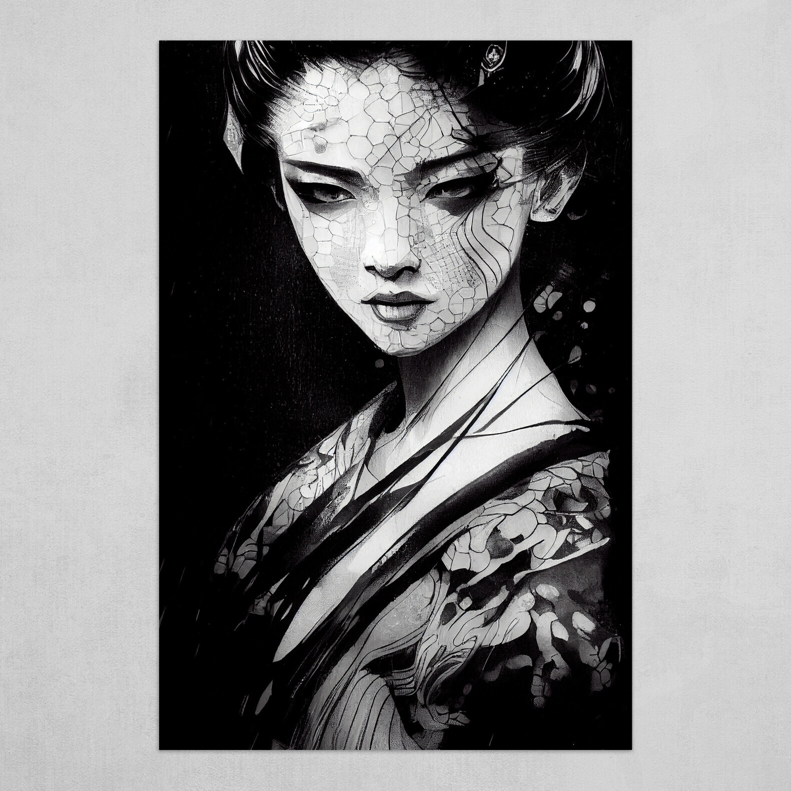 ArtStation - Japanese Geisha Downloadable Print, Stunning Art Large ...