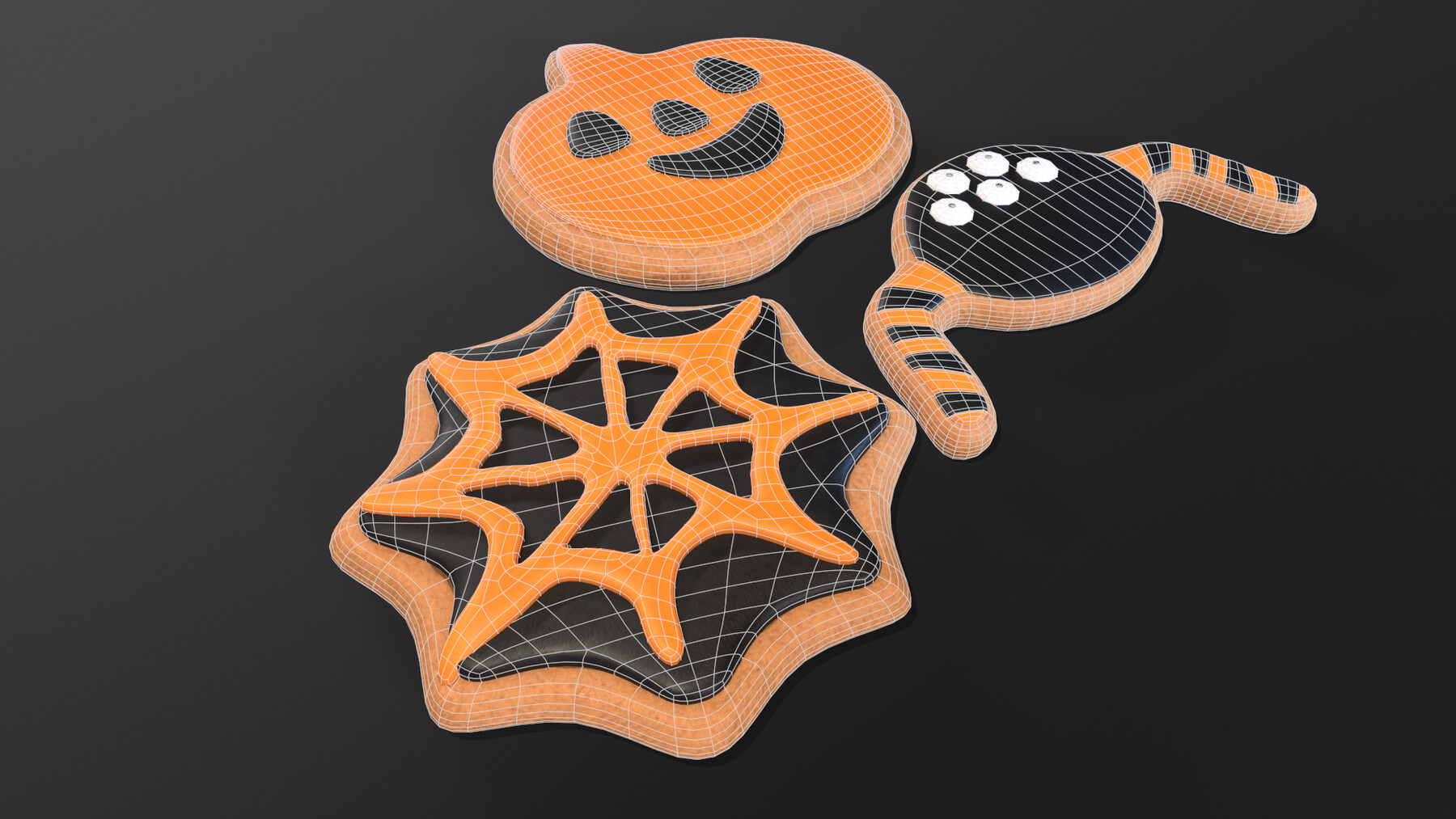 ArtStation - Three Halloween Cookies | Resources