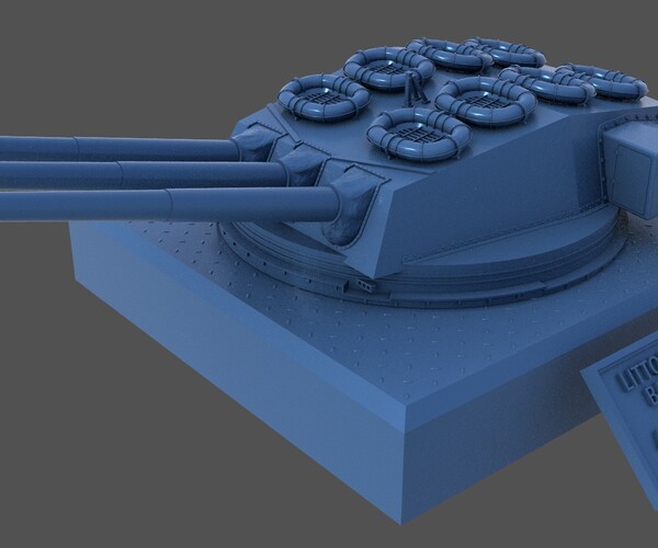 ArtStation - 381/50 Triple Turret - 1/72 scale - 3D PRINTING | Resources