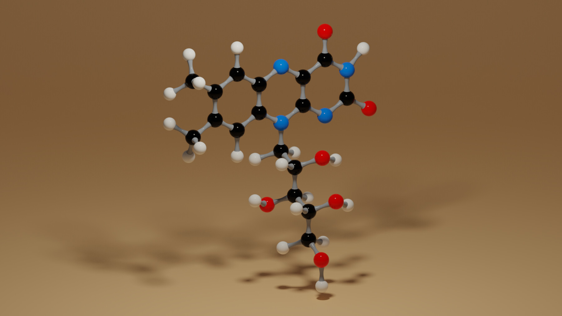 ArtStation - Vitamin B2 Riboflavin C17H20N4O6 Molecule | Resources
