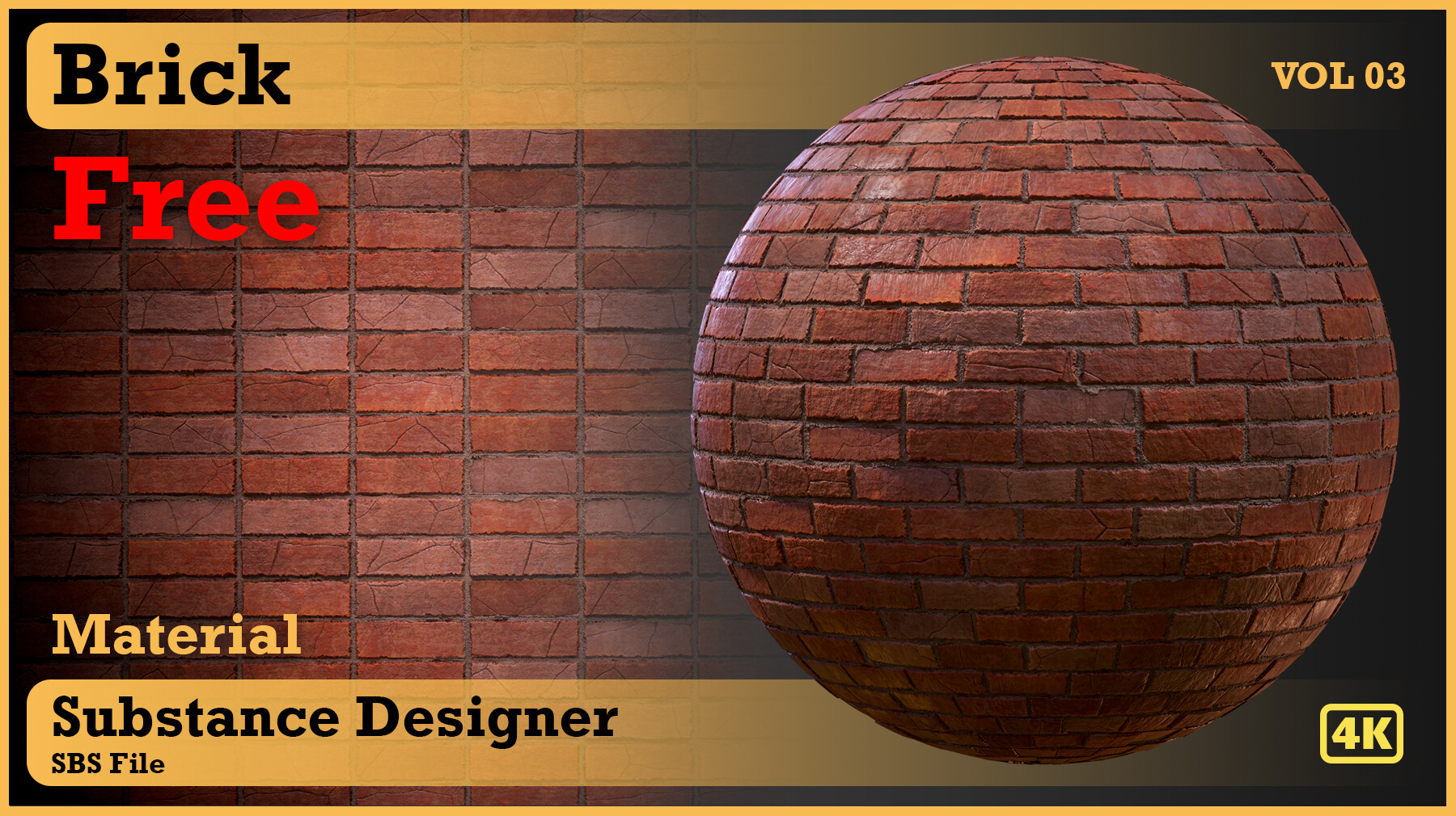 ArtStation - Brick - VOL 03 - Free | Game Assets