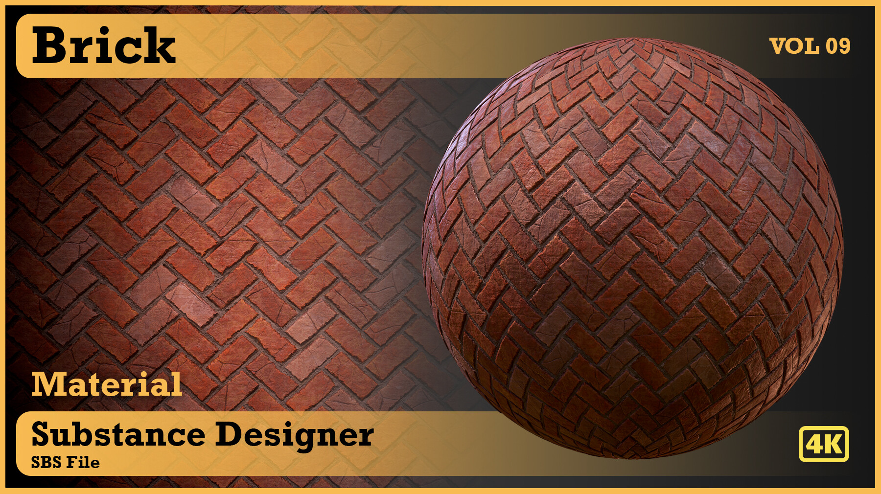 ArtStation - Brick - VOL 09 - substance designer | Game Assets